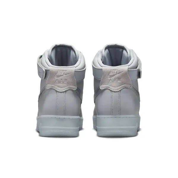 Nike Force 1 High '07 Premium Shoes - Wolf Grey/volt/metallic Silver