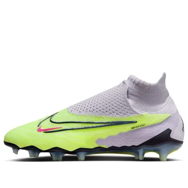 Nike Phantom Gx Elite Gripknit Df Fg Football Boots - Barely Volt/barely Grape/gridiron