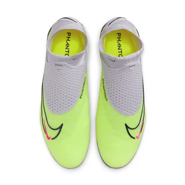 Nike Phantom Gx Elite Gripknit Df Fg Football Boots - Barely Volt/barely Grape/gridiron