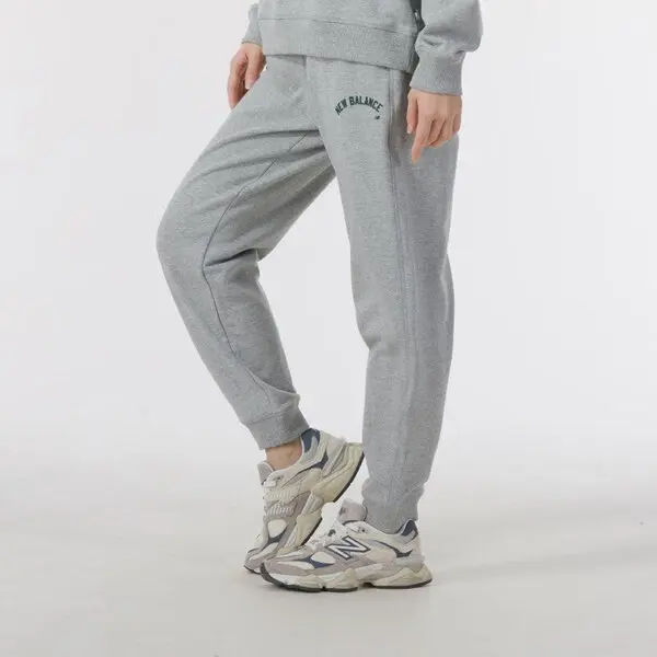 NEW BALANCE Wordmark Logo Jogging Pants - Grey