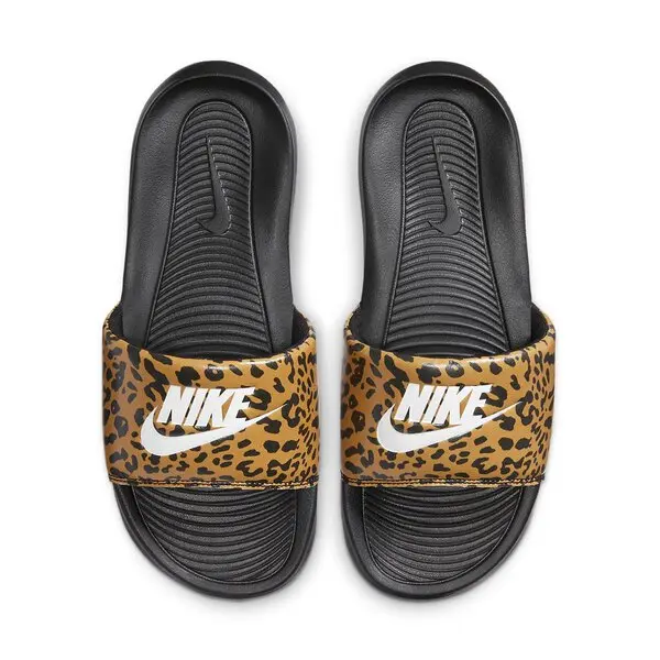 Nike Victori One Printed Slide Cheetah Print - Black/leopard