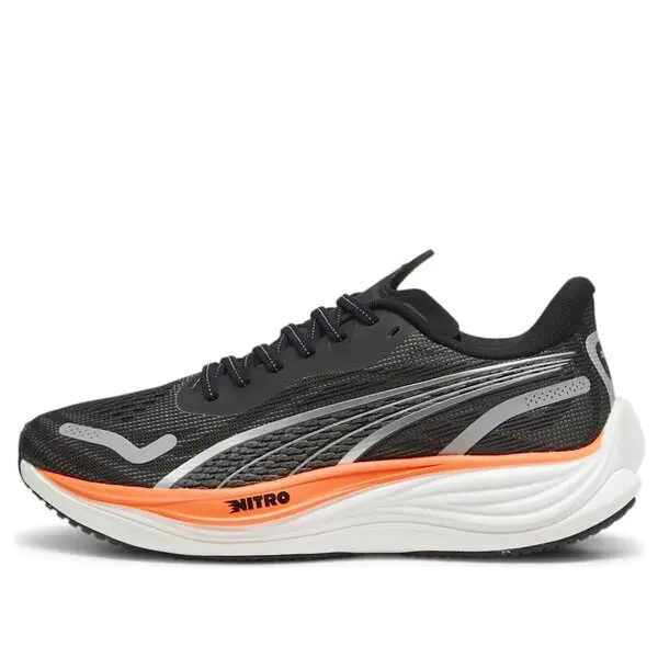 PUMA Velocity Nitro 3 Running Shoes - Black/silver/neon Citrus