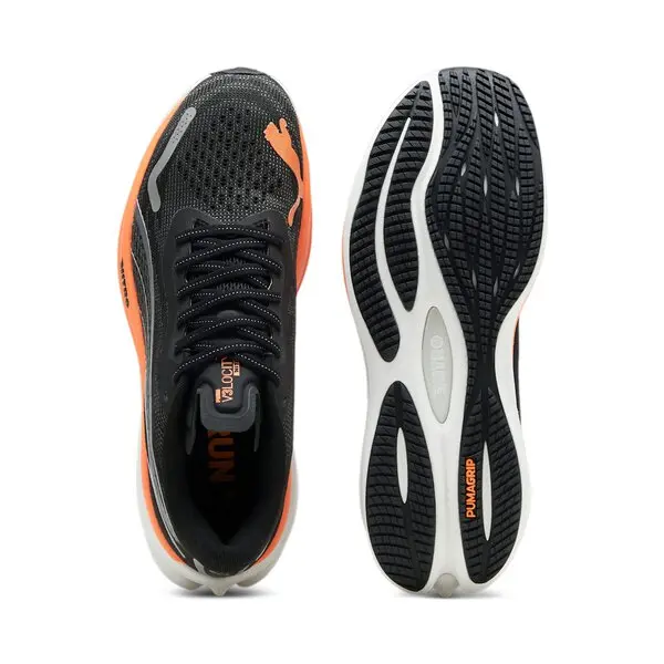 PUMA Velocity Nitro 3 Running Shoes - Black/silver/neon Citrus