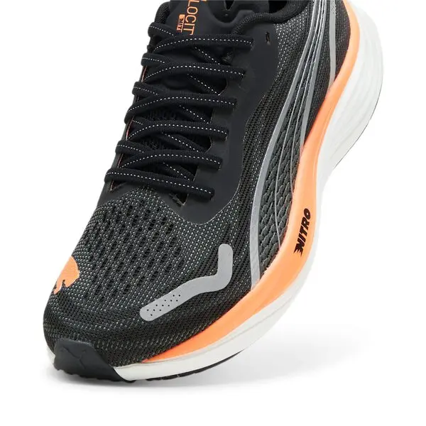 PUMA Velocity Nitro 3 Running Shoes - Black/silver/neon Citrus