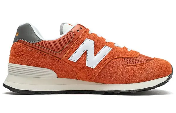 NEW BALANCE 574 "orange Burst" Lace-up Sneakers - Orange/white