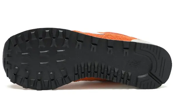 NEW BALANCE 574 "orange Burst" Lace-up Sneakers - Orange/white