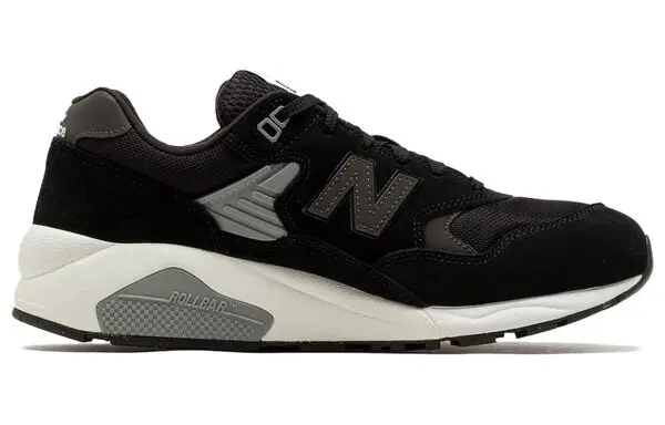 NEW BALANCE 580 Athletic Sneakers - Black/grey/white
