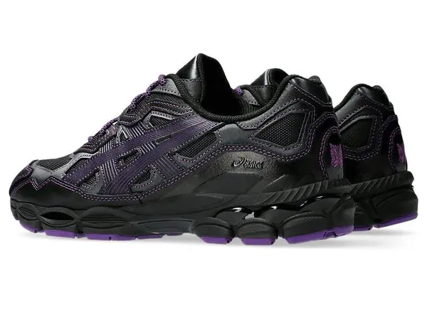 Asics X Needles Gel-nyc "black Purple" Sneakers - Black/purple