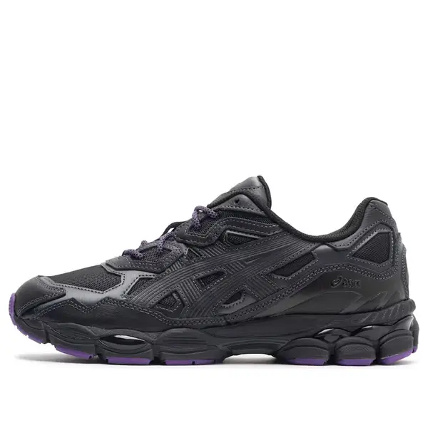 Asics X Needles Gel-nyc "black Purple" Sneakers - Black/purple