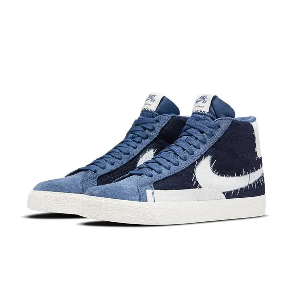 Nike Blazer Mid Sb Sashiko Pack Sneakers - Blue