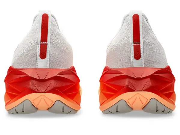 Asics Novablast 4 Lace-up Athletic Sneakers - White/orange/red
