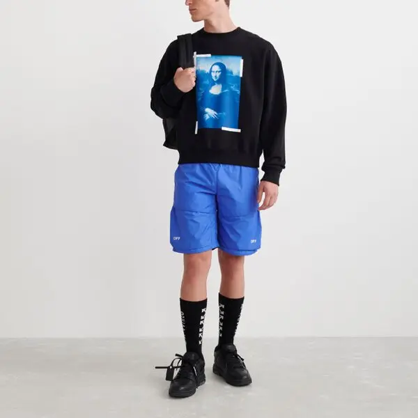 Off-White Mona Lisa Printed Cotton Pullover