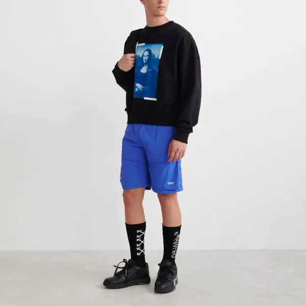 Off-White Mona Lisa Printed Cotton Pullover