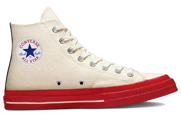 CONVERSE X Comme Des Garçons Play Chuck 70 High Top Sneakers