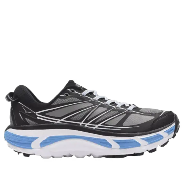 Hoka One One Mafate Speed 2 Athletic Sneakers - Black/white/blue