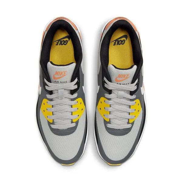 Nike Max 90 Golf Shoes - White/gray/orange