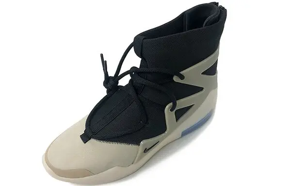 Nike Fear Of God 1 "the Question" High Top Sneakers - Black/white/grey