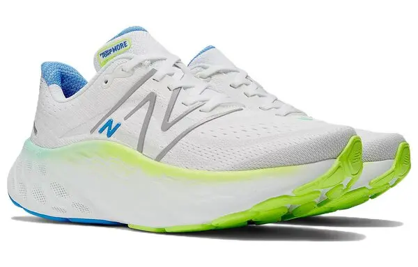 NEW BALANCE Fresh Foam X More V4 Running Shoes - White/gray/blue