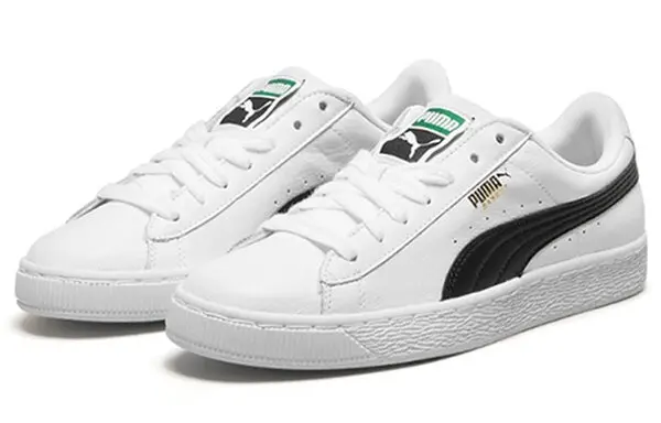 PUMA Basket Classic Lfs Low Top Sneakers - White/black
