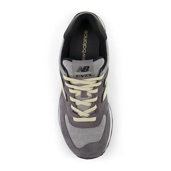NEW BALANCE 574 Athletic Sneakers - Dark Grey/brown