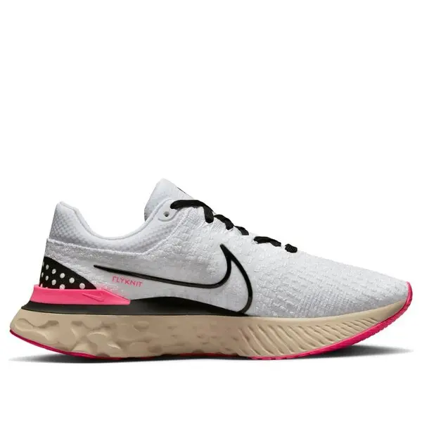 Nike React Infinity Run Flyknit 3 - White/pearl White/hyper Pink