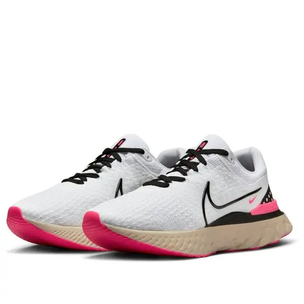 Nike React Infinity Run Flyknit 3 - White/pearl White/hyper Pink