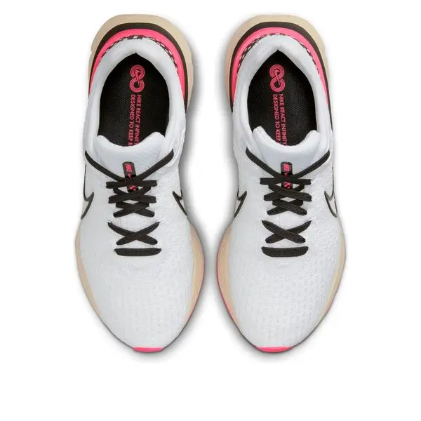 Nike React Infinity Run Flyknit 3 - White/pearl White/hyper Pink