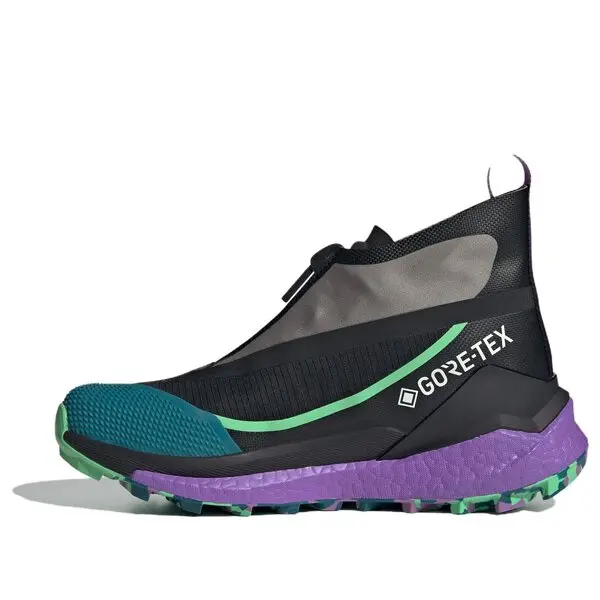 Adidas Stella Mccartney Terrex Free Hiker Gore-tex Zip Up Sneakers - Black/teal/green