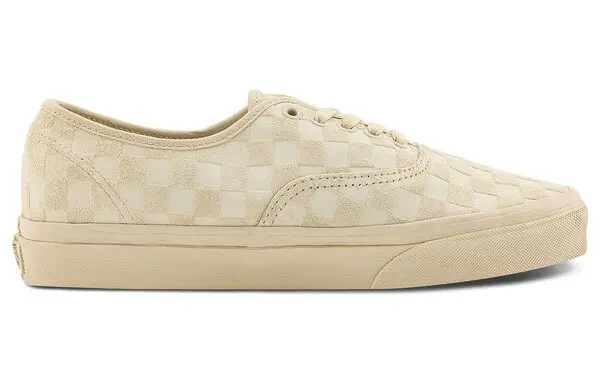 VANS Authentic Mono Checkerboard Sneakers - Beige/white