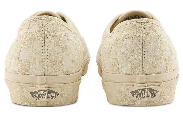 VANS Authentic Mono Checkerboard Sneakers - Beige/white