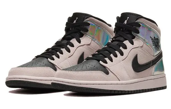 JORDAN 1 Mid Se - Barely Rose/black/multi