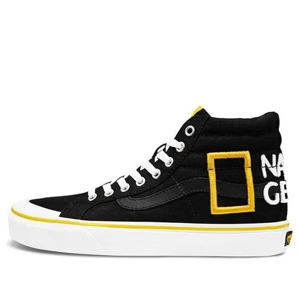 VANS National Geographic Sk8-hi Reissue 'logo' High Top Sneakers - Black