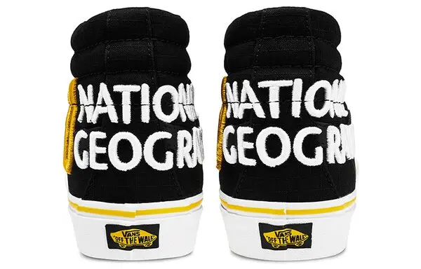 VANS National Geographic Sk8-hi Reissue 'logo' High Top Sneakers - Black