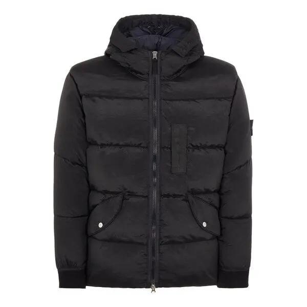Stone Island Nylon Metal Hooded Down Jacket - Black