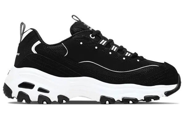 Sketchers D'lites 1.0 Lace-up Sneakers - Black