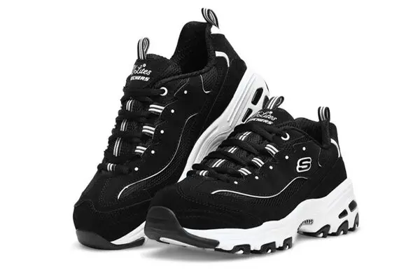 Sketchers D'lites 1.0 Lace-up Sneakers - Black