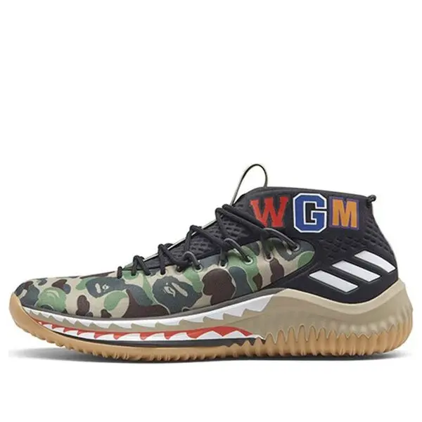 Adidas Bape X Dame 4 " Camo - Green