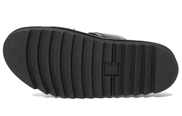Dr. Martens Myles Brando Leather Buckled Platform Sandals