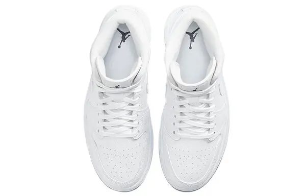 JORDAN 1 Mid " Snakeskin" Sneakers - White