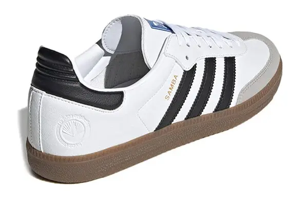 Adidas Samba Vegan Low Top Sneakers - Cloud White/core Black/gum