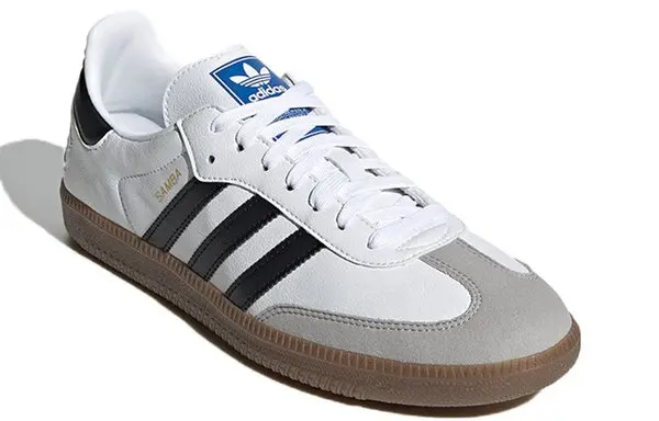 Adidas Samba Vegan Low Top Sneakers - Cloud White/core Black/gum