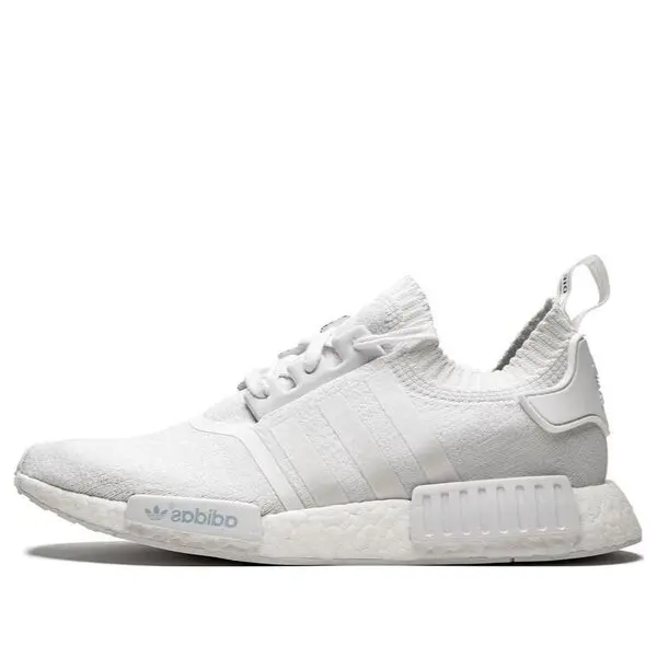 Adidas Nmd_r1 Primeknit Monochrome Sneakers - White/white