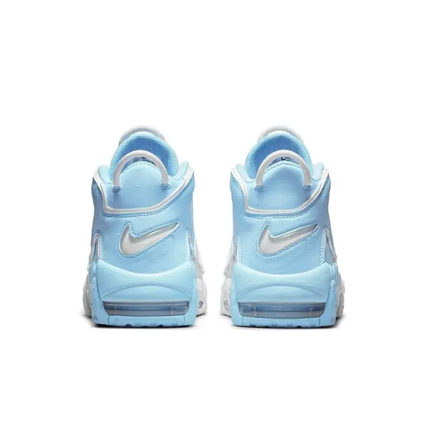 Nike More Uptempo High Top Sneakers - White/light Blue