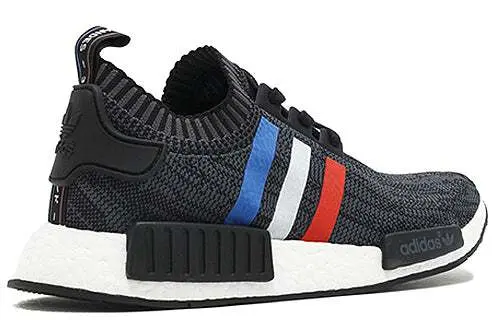 Adidas Nmd_r1 Primeknit "tri Color" Sneakers - Core Black/red/white