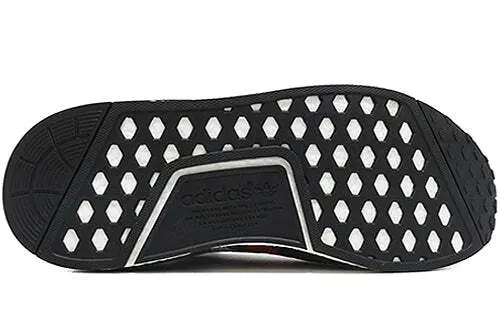 Adidas Nmd_r1 Primeknit "tri Color" Sneakers - Core Black/red/white