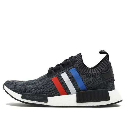Adidas Nmd_r1 Primeknit "tri Color" Sneakers - Core Black/red/white