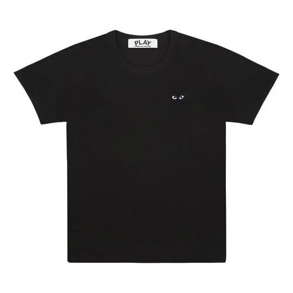 Play Comme Des Garcon Heart Tshirt - Black