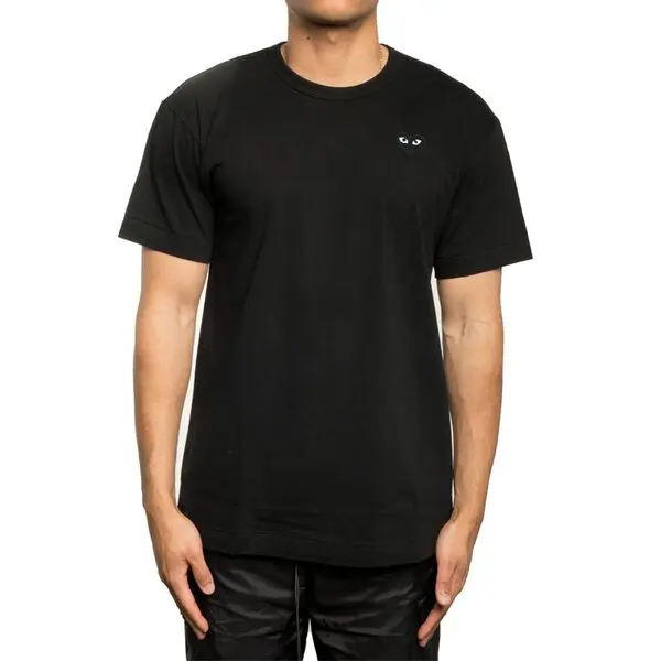 Play Comme Des Garcon Heart Tshirt - Black