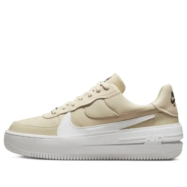 Nike Force 1 Plt.af.orm "fossil" Low Top Sneakers - Khaki/white