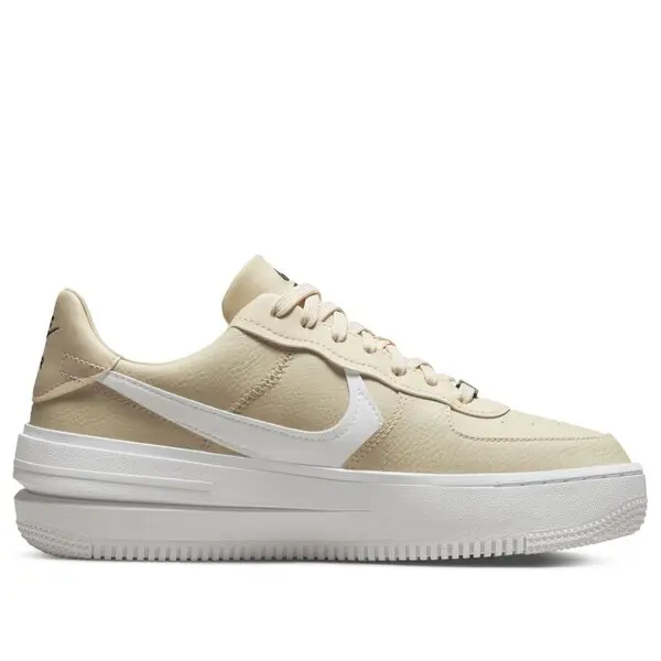Nike Force 1 Plt.af.orm "fossil" Low Top Sneakers - Khaki/white